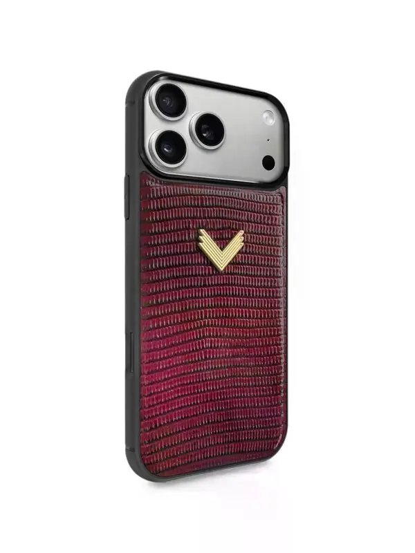 VELANTE Lizard-effect Leather Iphone 18 Pro Max Phone Case