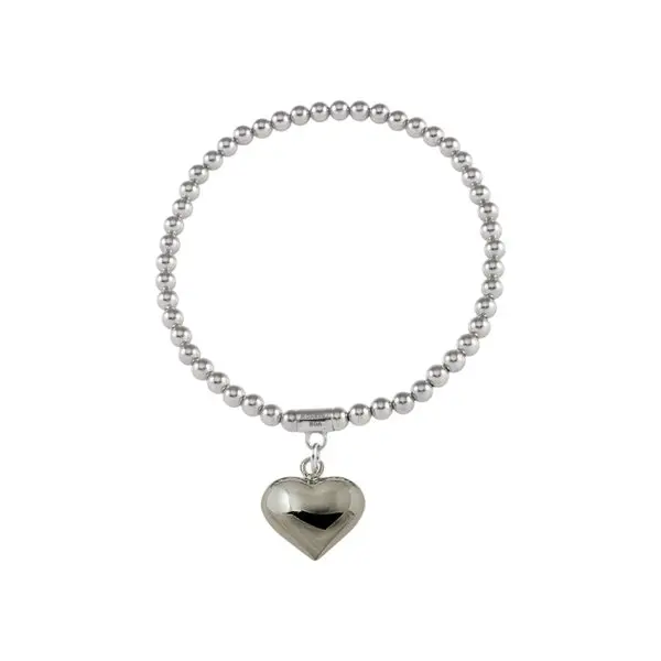 VON TRESKOW Puffy Heart Stretchy Bracelet