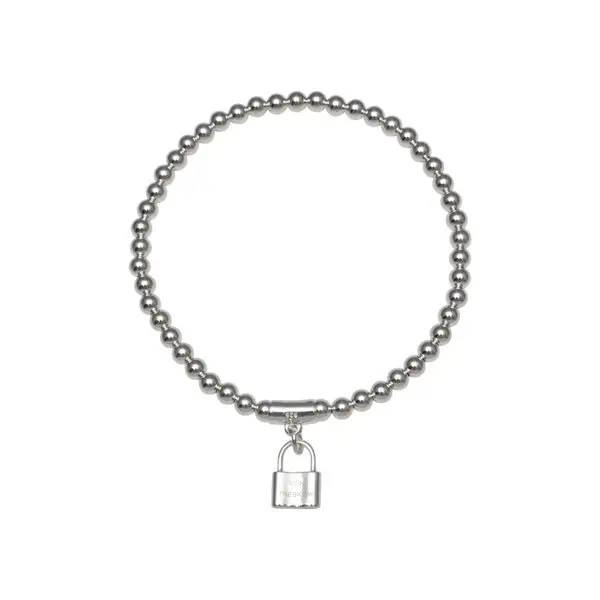 VON TRESKOW Stretchy Bracelet With Padlock