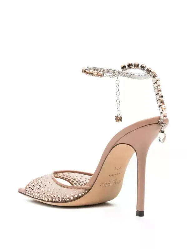 JIMMY CHOO Saeda Crystal-embellished Sandals