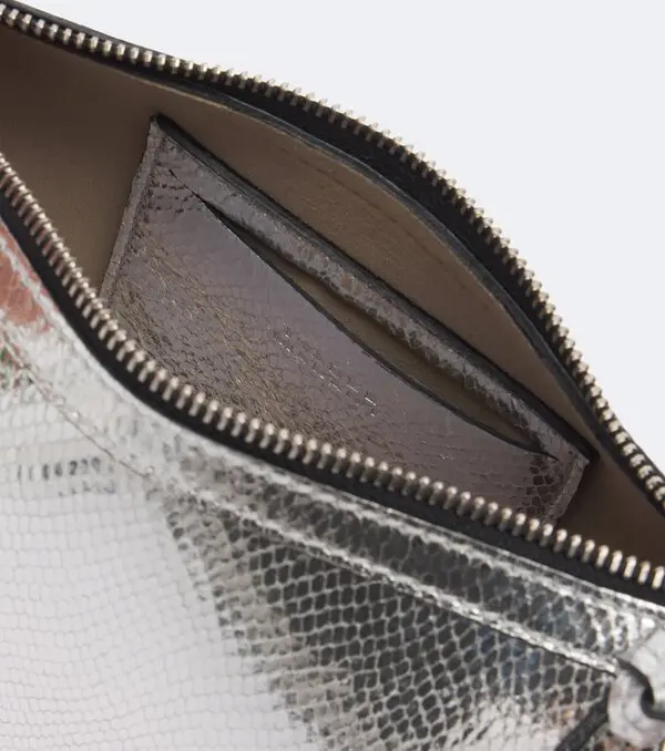 Isabel Marant Étoile Oskan Moon Metallic Leather Shoulder Bag