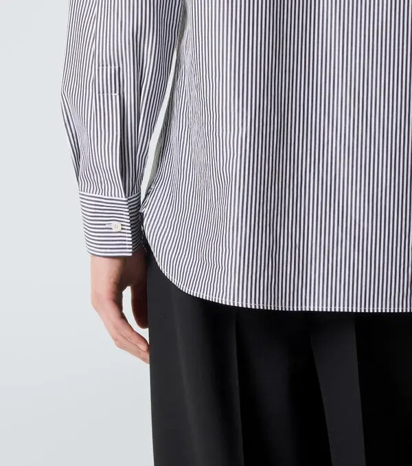 TOM FORD Striped Cotton Poplin Shirt