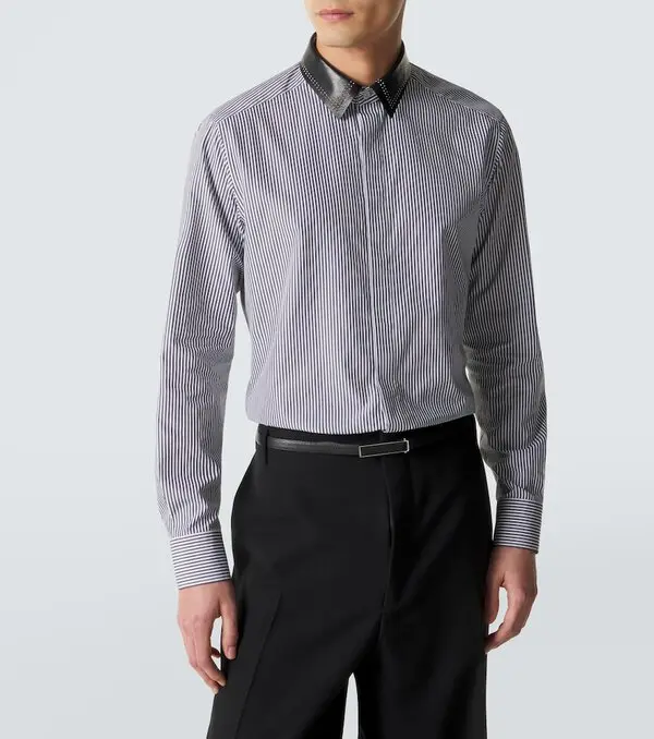 TOM FORD Striped Cotton Poplin Shirt