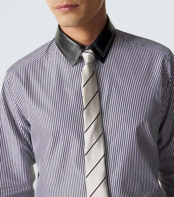 TOM FORD Striped Cotton Poplin Shirt
