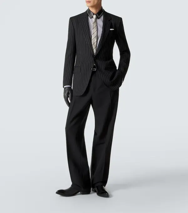 TOM FORD Striped Cotton Poplin Shirt