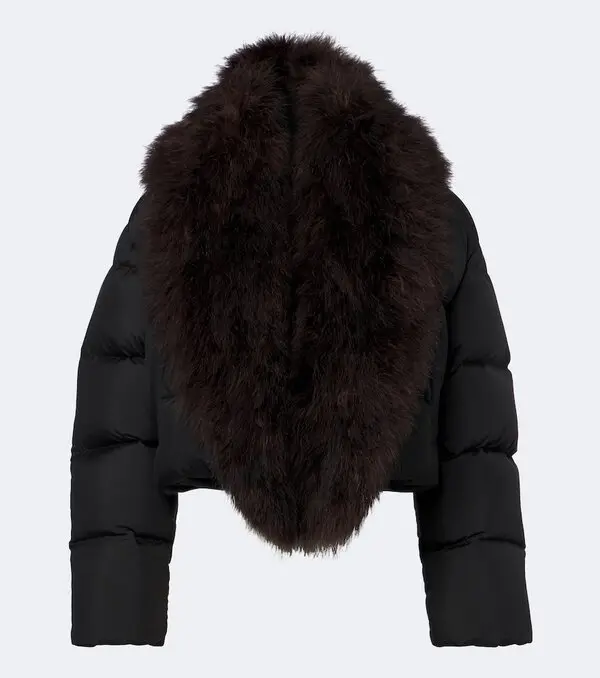 Gucci Techincal Silk Padded Puffer Jacket - Black