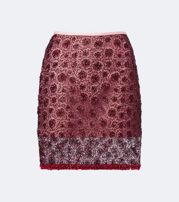 Posse Sofia Beaded Miniskirt