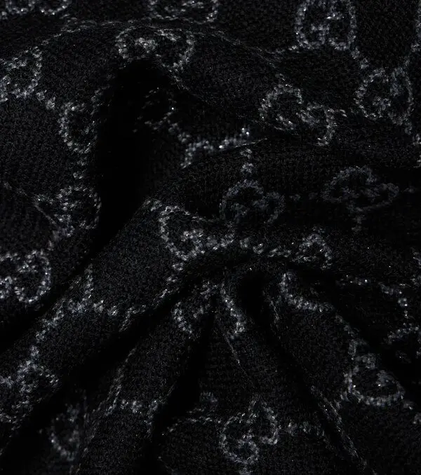 Gucci Gg Jacquard Wool-blend Scarf