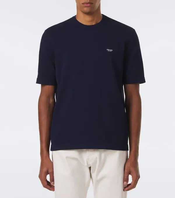 Prada Logo Cotton T-shirt
