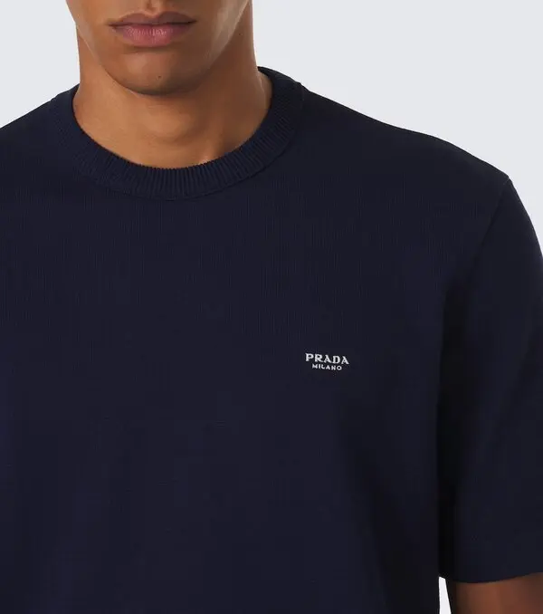 Prada Logo Cotton T-shirt