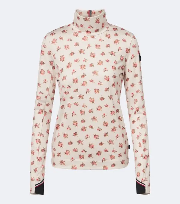 Moncler Floral Turtleneck Ski Top - Multicoloured