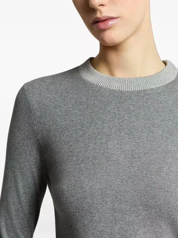 Peserico Ribbed-knit Long-sleeve T-shirt
