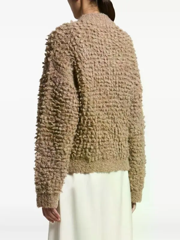 Peserico Bouclé-knit Zip-up Cardigan