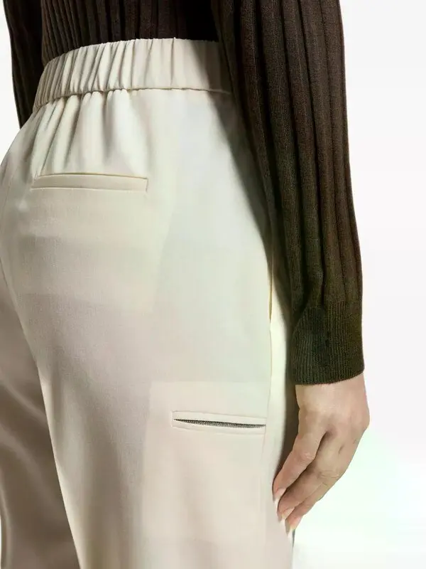 Peserico Elasticated-waistband Cropped Trousers