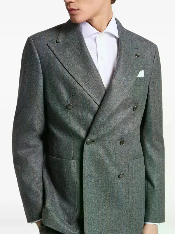 Peserico Pinstripe Double-breasted Jacket