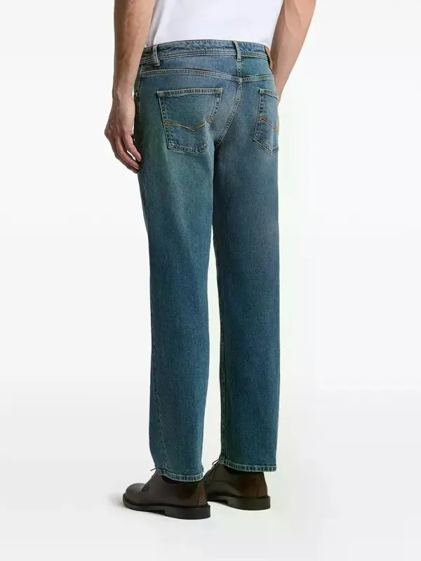 Peserico Faded-effect Straight-leg Jeans