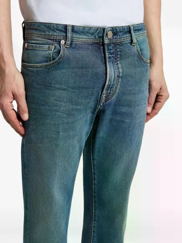 Peserico Faded-effect Straight-leg Jeans