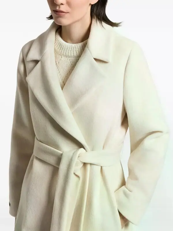Peserico Belted Notch-lapel Coat
