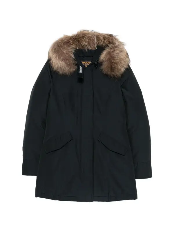 Woolrich Arctic Raccoon Parka Coat - Blue