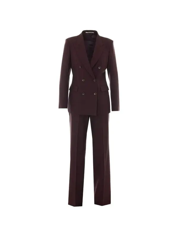 Tagliatore Double-breasted Wool Suit - Brown
