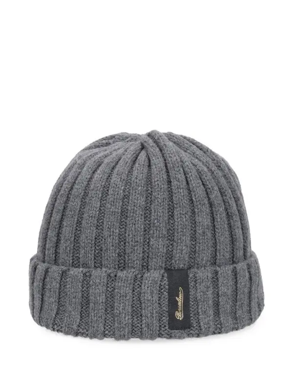 Borsalino Hill Cahmere Beanie - Grey