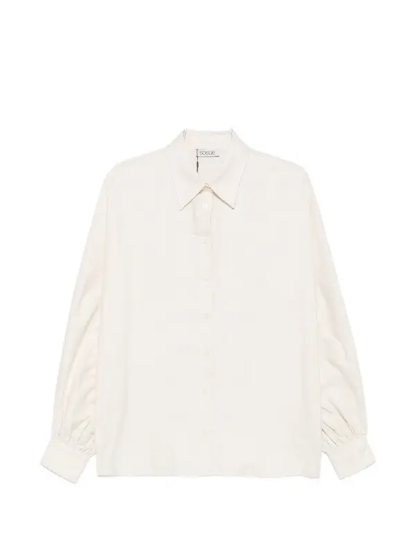 SOSUE Flannel Shirt - White