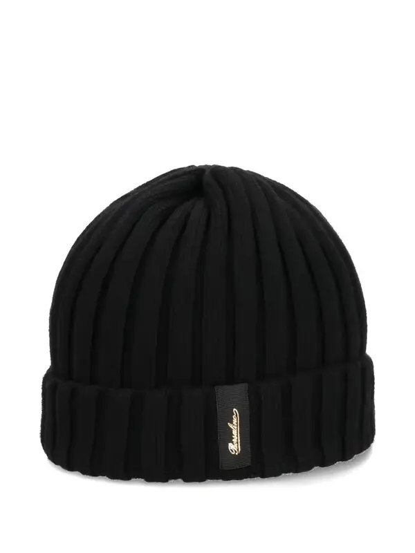 Borsalino Hill Cashmere Beanie - Black