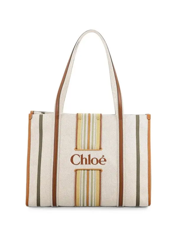 Chloé Woody Loop Canvas Tote