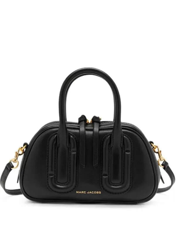 Marc Jacobs The Bauletto Micro Leather Handbag - Black