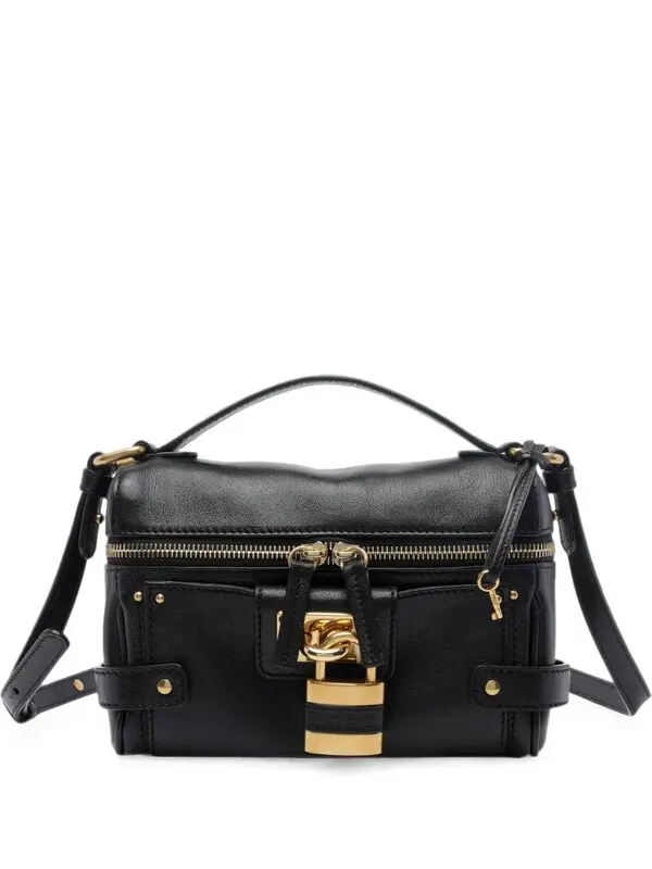 Chloé Paddington Leather Vanity Case - Black