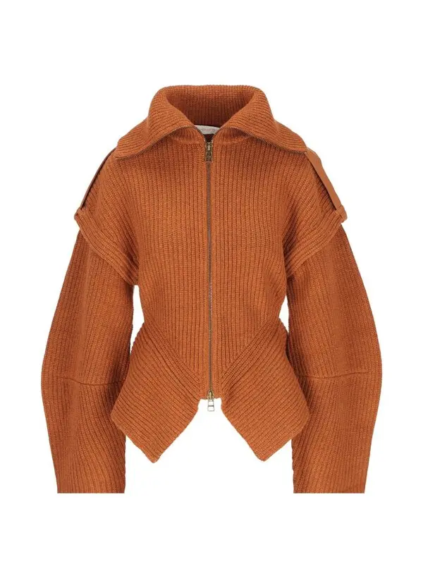 Zimmermann Valiant Wool Cardigan - Brown