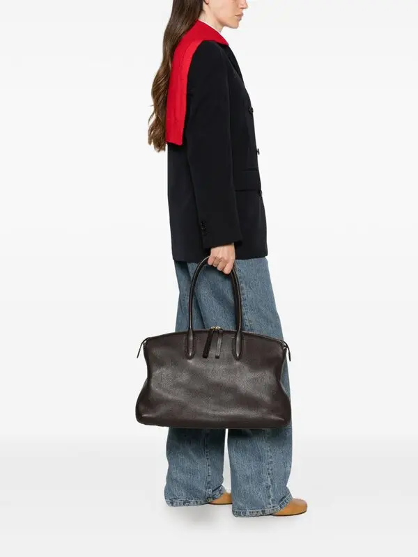 Borsalino Leather Tote Bag
