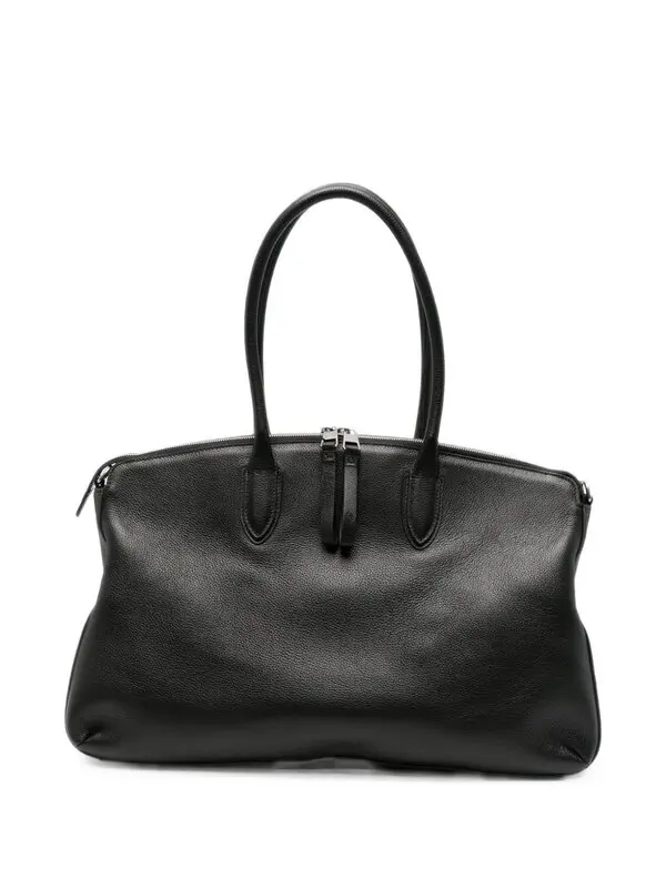 Borsalino Leather Tote Bag - Black