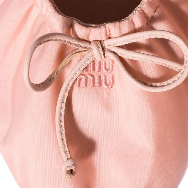 Miu Miu Foldable Technical Fabric Ballerinas