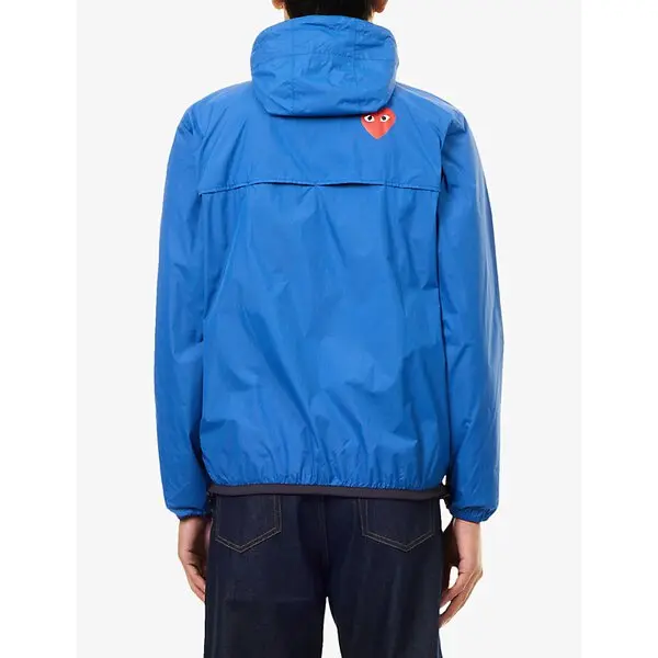 Play Comme Des Garcon Comme Des Garçons Play X K-way Shell Windbreaker Jacket - Blue