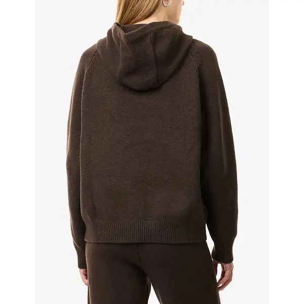ADANOLA Varsity Oversize Cotton-knit Hoodie