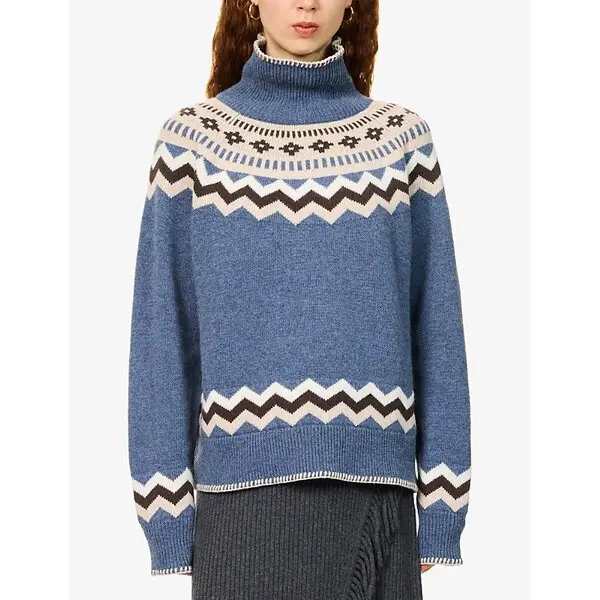 SIEDRES Celeste Patterned Knitted Jumper