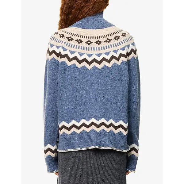 SIEDRES Celeste Patterned Knitted Jumper