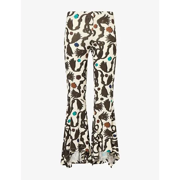 SIEDRES Jeslynn Flared-leg Stretch-jersey Trousers