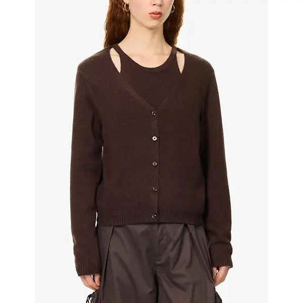 4TH & RECKLESS Candide Double-layered Knitted Cardigan