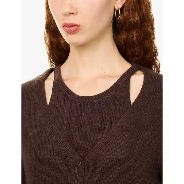 4TH & RECKLESS Candide Double-layered Knitted Cardigan