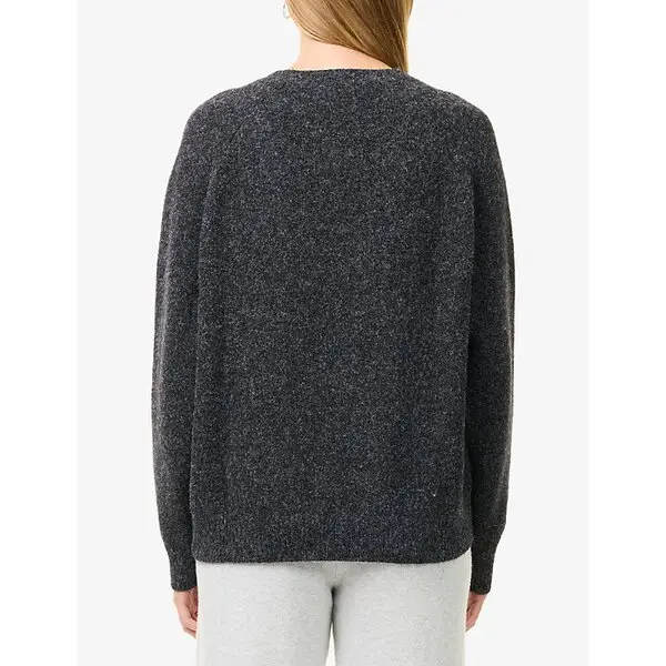 ADANOLA Embroidered-logo Oversize Cotton-knit Jumper