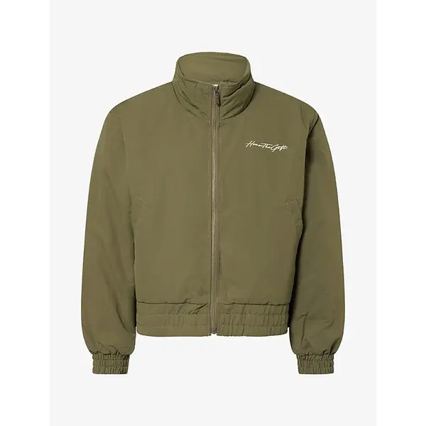 HONOR THE GIFT Script Logo-graphic Woven Puffer Jacket