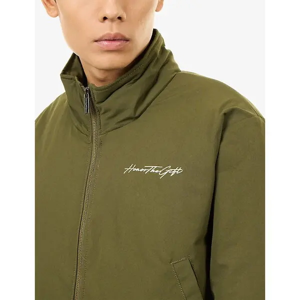 HONOR THE GIFT Script Logo-graphic Woven Puffer Jacket
