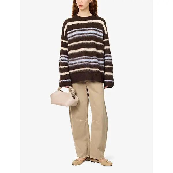 4TH & RECKLESS Liea Striped Knitted Jumper