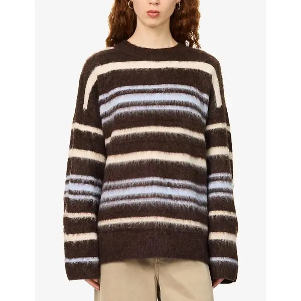 4TH & RECKLESS Liea Striped Knitted Jumper