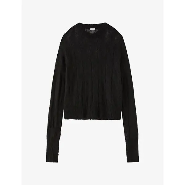 JOSEPH Delfina Round-neck Mohair And Silk-blend Jumper