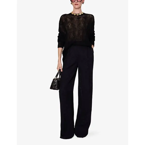 JOSEPH Delfina Round-neck Mohair And Silk-blend Jumper