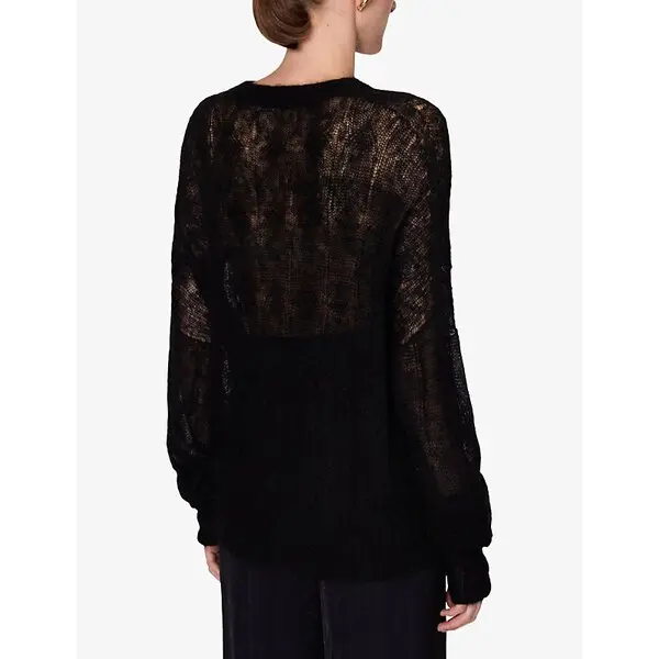 JOSEPH Delfina Round-neck Mohair And Silk-blend Jumper