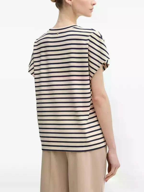 MARC AUREL Horizontal-stripe T-shirt